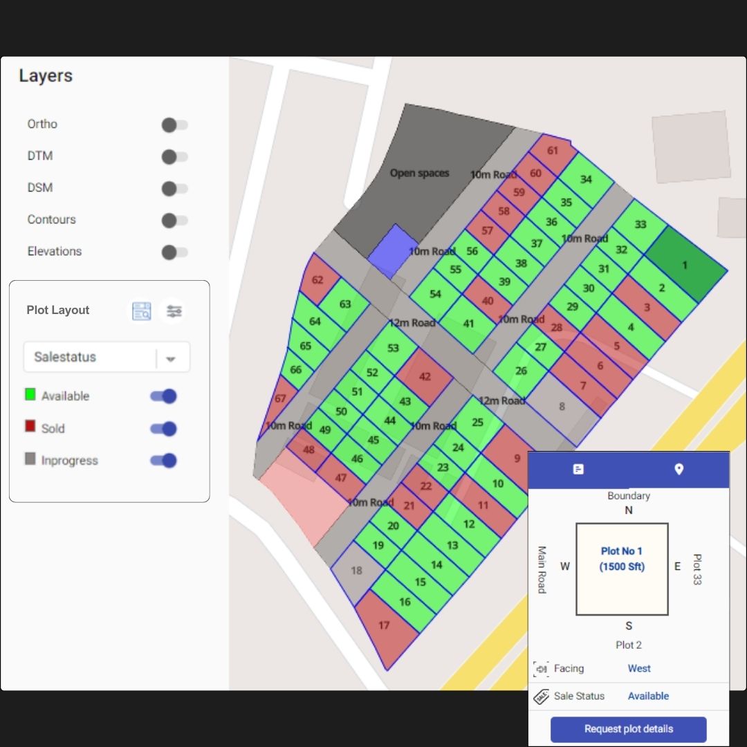 Plotview | A comprehensive survey to sale management solution